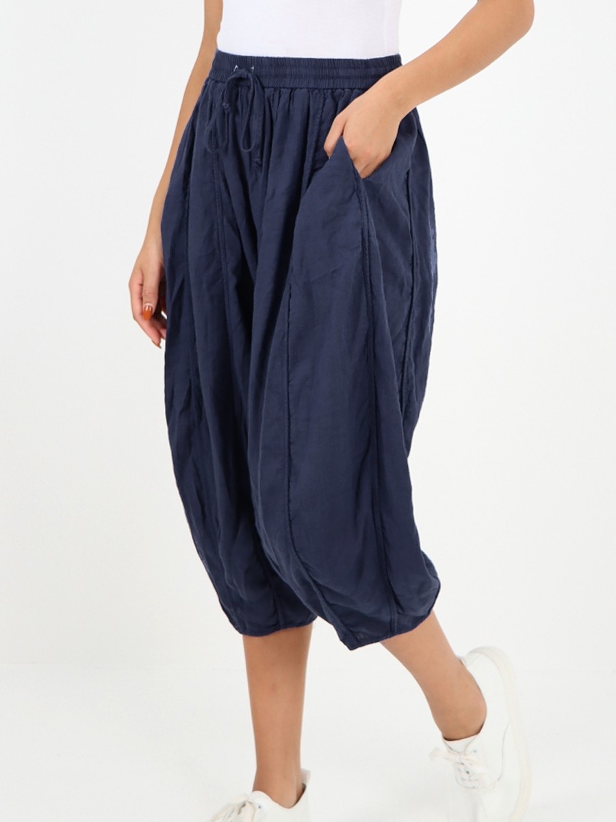 Linen capri pants store